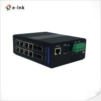 China DIN Rail Wall Mount Industrial Ethernet POE Switch 8 Port 10 /100 / 1000T with 4 SFP Ports Metal Case for sale