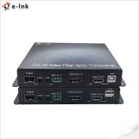 China RS232 BIDI Audio 2.97Gbps HDMI KVM Over Fiber Extenders for sale