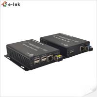 China 5VDC 6KM 4 Port USB2.0 Over Fiber UTP Extender for sale