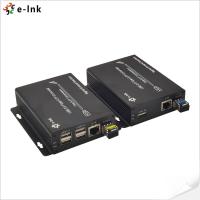 China 5VDC 6KM 4 Port USB2.0 Over Fiber UTP Extender for sale
