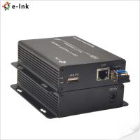 China 5VDC 6KM 4 Port USB2.0 Over Fiber UTP Extender for sale