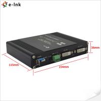 China 6W GPIO 1Ch 1080P Bidi DVI RS232 fiber video converter for sale