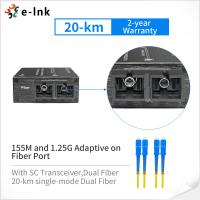 China MDI 100/1000Base-Fx Fiber Ethernet Media Converter 20km for sale