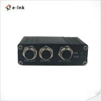 China 10/100/1000Base-T M12 Connector gigabit PoE Injector 30W 1 Port for sale