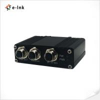 China 10/100/1000Base-T M12 Connector gigabit PoE Injector 30W 1 Port for sale