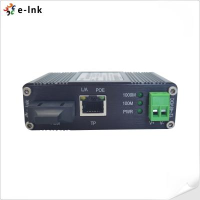 China 100BASE-FX To 10/100BASE-T 30W PoE+ Media Converter 36W for sale