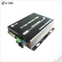 China HDCP 1.2 1Ch RS232 Over Fiber Optic Extender DVI Bidirectional Stereo for sale