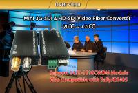 China Mini 3G/HD-SDI to Fiber Converter Extender with Tally function or RS485 Data for sale