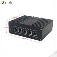 China 5 Fast Port Din Rail Mount Ethernet Switch Unmanaged , Industrial PoE Switch for sale