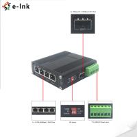 China 4x10/100/1000M RJ45 Ports Industrial Ethernet Media Converter for sale