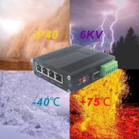 China 4x10/100/1000M RJ45 Ports Industrial Ethernet Media Converter for sale