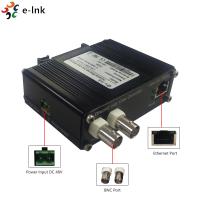 China Industrial DIN - Rail Ethernet Over Coax Converter EoC Extender With PoE+ PoC for sale