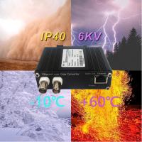China Industrial DIN - Rail Ethernet Over Coax Converter EoC Extender With PoE+ PoC for sale