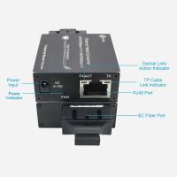 China Micro Type 10/100/1000Base-Tx To 100/1000Base-Fx Ethernet Media Converter  Single Mode, 20km, 1310nm, SC for sale