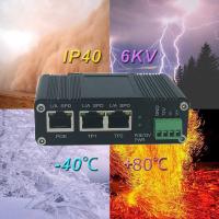 China Industrial IEEE802.3af/At PoE Splitter With 2-Port Switch Function, Output Voltage 12VDC for sale