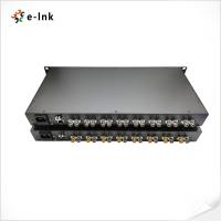 China 8Ch 3G 1Ch 10G SDI To Fiber Optic Converter 1310nm Rack Mount for sale