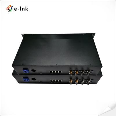 China 8Ch PoE 6Ch Forward SDI Fiber Optic Extender 2Ch 3G Simplex LC for sale