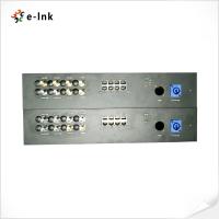 China 8Ch PoE 6Ch Forward SDI Fiber Optic Extender 2Ch 3G Simplex LC for sale