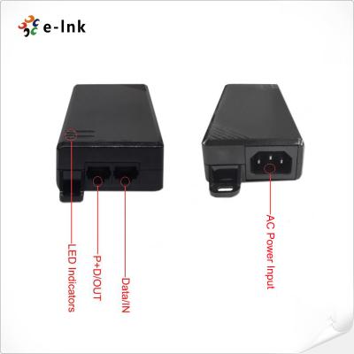 China 10/100/1000Mbps 95W High Power PoE Injector IEEE 802.3bt for sale