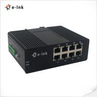 China 8 Port Gigabit Industrial Ethernet Media Converter Switch IEEE802.3 / 802.3u / 802.3x for sale