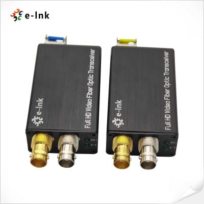 China 1550nm 20KM SDI Fiber Optic Converter Single Mode LC Bi Directional SDI Extender for sale