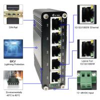 China 5 Port 10/100/1000T Gigabit Ethernet Switch 14.88Mpps 12VDC for sale