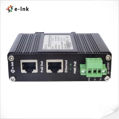 China IP40 320VDC Power Over Ethernet Injector 10/100/1000M PoE RJ45 Connector for sale
