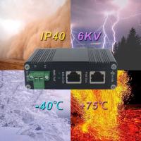 China 12~48VDC 1.25G 2.5G 5G 10G Power Over Ethernet Injector 30W DIN Rail PoE Injector for sale