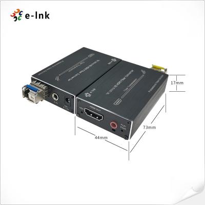 China 4K*2K HDCP 10.3Gbps HDMI Fiber Extender SFP LC With External Audio for sale