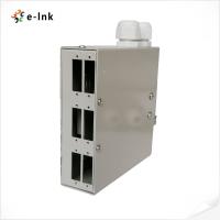 China LC Quadruplex FC SC Fiber Splice Box 6 Ports Electrostatic Painting for sale