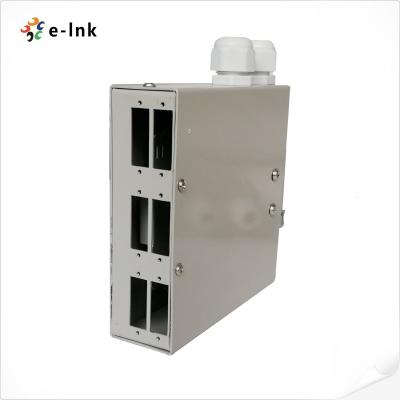 China LC Quadruplex FC SC Fiber Splice Box 6 Ports Electrostatic Painting for sale