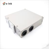 China Electrostatic Painting Fiber Splice Box LC Quadruplex 8 Ports FC SC DIN Rail for sale