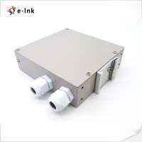 China Electrostatic Painting Fiber Splice Box LC Quadruplex 8 Ports FC SC DIN Rail for sale