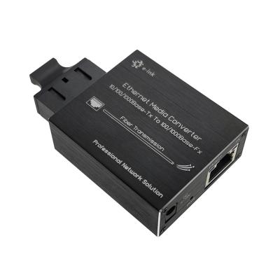 China SC DC15V Fiber Ethernet Media Converter 20km 3W 100/1000Base-Fx for sale