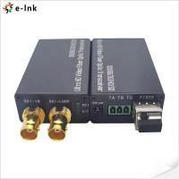 China SMPTE 12G RS485 SDI To Fiber Optic Converter 15VDC With Tally Signal for sale