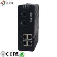 China 10/100/1000T 132W 57VDC Industrial Ethernet POE Switch 2 Port 1000X for sale