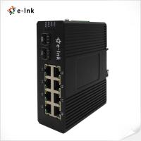 China FCC 57VDC Industrial Ethernet POE Switch 8 Port 10/100/1000BASE-T FC ST for sale