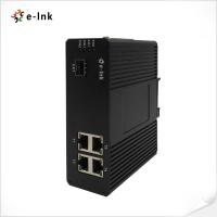China SFP SC 132W Industrial PoE Switch 4 Port 10/100/1000BASE-T DIN Rail for sale