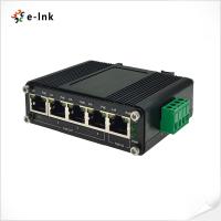China Mini Industrial Ethernet POE Switch 4 Port 10/100/1000BASE-T PoE 12~48V DC for sale