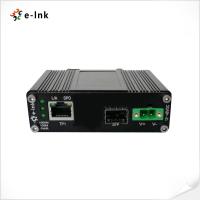 China Mini Type Industrial Fiber Optic Ethernet Media Converter 10 / 100 /1000M 48VDC for sale