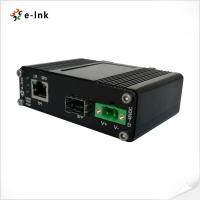 China Mini Type Industrial Fiber Optic Ethernet Media Converter 10 / 100 /1000M 48VDC for sale