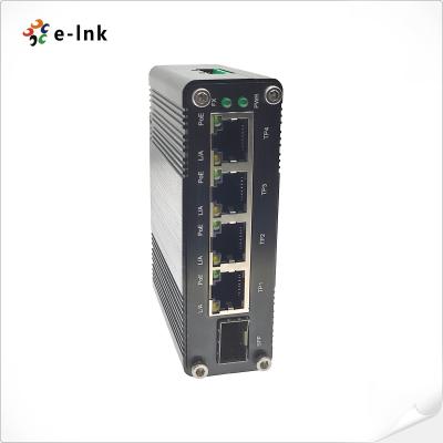 China PoE Budget SFP Ethernet Switch Aluminum Case 1 Port 100/1000X DIN Rail for sale