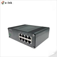 China Unmanaged Industrial Ethernet Media Converter 8 Port 10/100BASE-T 58VDC FCC for sale