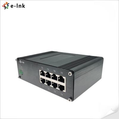 China Unmanaged Industrial Ethernet Media Converter 8 Port 10/100BASE-T 58VDC FCC for sale