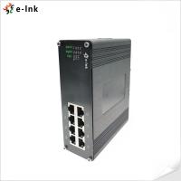 China Unmanaged Industrial Ethernet Media Converter 8 Port 10/100BASE-T 58VDC FCC for sale