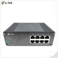 China Unmanaged Industrial Ethernet Media Converter 8 Port 10/100BASE-T 58VDC FCC for sale