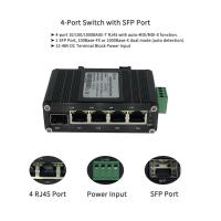 China Unmanaged Din Rail Media Converter 4 Port 10/100/1000T 6W 48VDC for sale