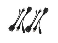 China PVC CPE Power Over Ethernet Splitter 10/100Mbps Passive PoE Injector Splitter for sale