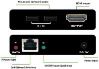 China 4K KVM HDMI Over Fiber Optic Extender DC5V CAT6 6A 120 Meter With Loopout for sale