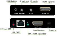 China 120 Meter Hdmi Network Extender KVM CAT6 6A 7 Cable With IR for sale